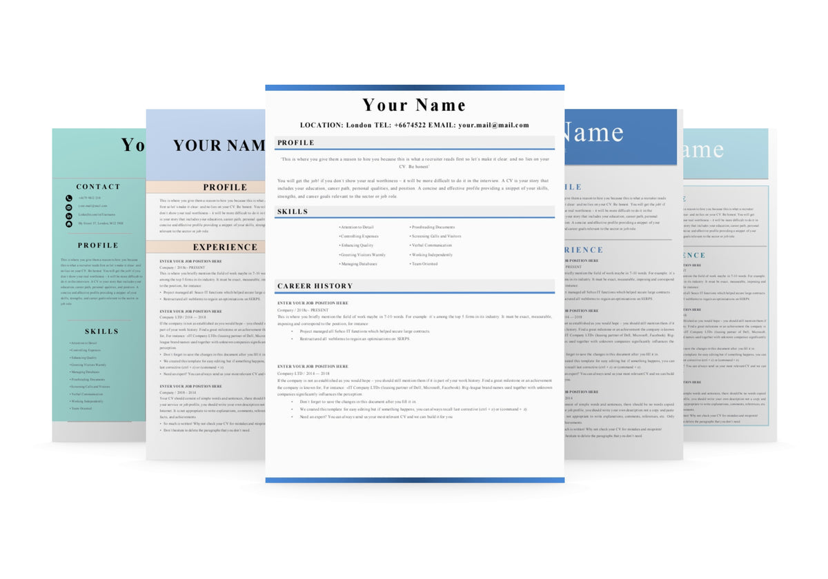 Browse All CV, Resume Templates | Grammarholic